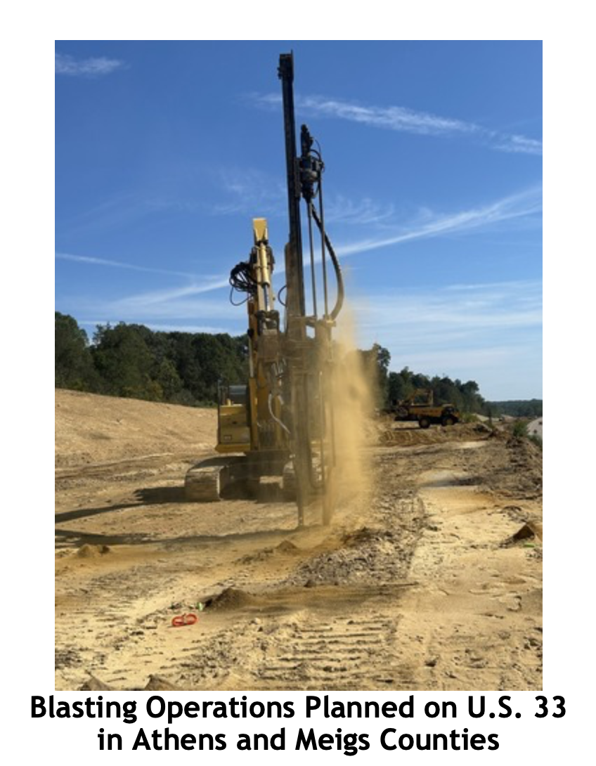 Rock Blasting Starts in October for U.S. Rt. 33 Expansion in Athens ...